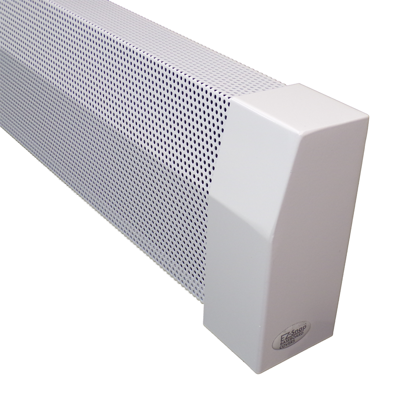 Standard Height 7 1/2" White Heater Cover Kit with 2 Closed End Caps