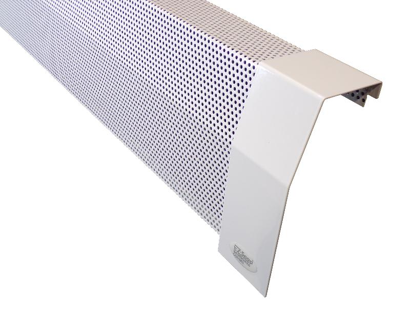 Standard Height 7 1/2" White Heater Cover Kit with 2 Flush End Caps